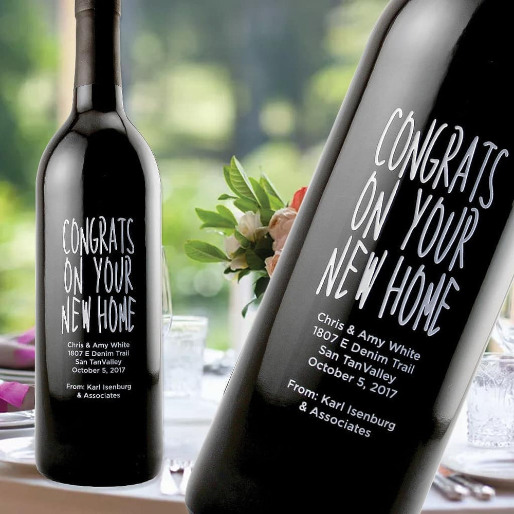 Personalized Etched Wine Bottle Design Gallery
